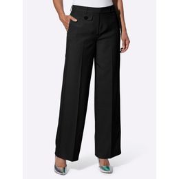 Webhose Classic Basics, Damen, Gr. 38, Normalgr&ouml;&szlig;en, schwarz, 100% Polyester, unifarben, Hosen