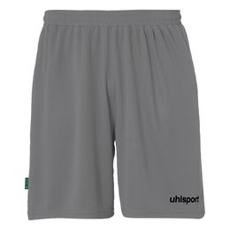 Shorts Uhlsport "Shorts Center Basic FTP Kids", M&auml;dchen, Gr. 116, N-Gr, grau (steingrau), Obermaterial: 100% Polyester Pol. recyc.., Hosen Shorts