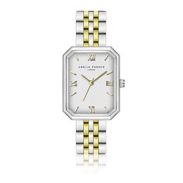 Quarzuhr AMELIA PARKER "AH1-B294S", gold, silber, Armbanduhren, Damen, Quarzuhr