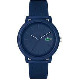Quarzuhr Lacoste "Lacoste.12.12", blau, Armbanduhren, Herren, Quarzuhr, Armbanduhr, Herrenuhr, Mineralglas, Silikonarmband
