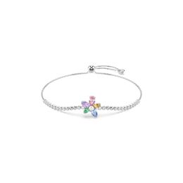 Armkette Swarovski "Schmuck Geschenk Capsule Armband", metallfarben, kristallwei&szlig;, lila, pink, blau, gr&uuml;n, gelb, wei&szlig;, kristallwei&szlig;, lila, pink, blau, gr&uuml;n, gelb, Armb&auml;nder, Damen, Metall Perlen, Metall, Perlen, Armkette, mit Swarovski Kristall, Zirkonia (synth.) - mit Swarovski Perle