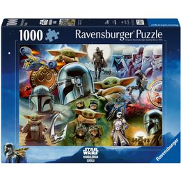 Puzzle Ravensburger "The Mandalorian and Grogu", bunt, Puzzles, KinderB:70cm H:50cm, Motiv, Made in Germany, B:70cm H:50cm