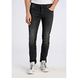 5-Pocket-Jeans LINDBERGH "Jeans Slim Fit", Herren, Gr. 31, L&auml;nge 30, schwarz, Obermaterial: 98% Baumwolle, 2% Elasthan, unifarben, slim fit, Jeans 5-Pocket-Jeans
