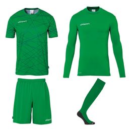 Sportanzug Uhlsport "Torwart-Sets Prediction Kids", Jungen, Gr. 128, gr&uuml;n, Obermaterial: 100% Polyester Pol. recyc.., Sportanz&uuml;ge