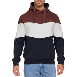 Kapuzensweatshirt INDICODE "INMarcus", Herren, Gr. S, rot (andorra), Sweatware, Obermaterial: 60% Baumwolle, 40% Polyester, regular fit normal, Rundhals, Rippb&uuml;ndchen, Sweatshirts