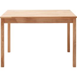 Esstisch MCA LIVING "Alfons", braun (wildeiche, wildeiche, wildeiche), B:110cm H:76cm T:70cm, Tische, Rechteckiger Esstisch Esstisch Holz-Esstische, Massivholztisch in Wildeiche ge&ouml;lt, belastbar bis 50 kg