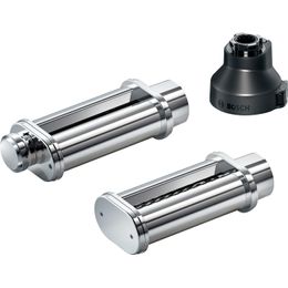 Bosch Nudelvorsatz "MUZS6PP Zubeh&ouml;r-Set PastaPassion", grau (edelstahl), K&uuml;chenmaschinen-Aufs&auml;tze