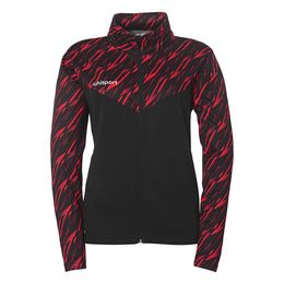 Trainingsjacke Uhlsport "Trainingsjacke Progressive 28 Poly Women", Damen, Gr. L, schwarz (schwarz, rot), Obermaterial: 100% Polyester Pol. recyc.., Jacken Trainingsjacke
