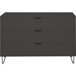 M&auml;usbacher Kommode M&Auml;USBACHER "Bonnie", grau (anthrazit matt lack), B:119cm H:80cm T:45cm, Holzwerkstoff, Sideboards, Kommode, Kommode mit Drahtgestell