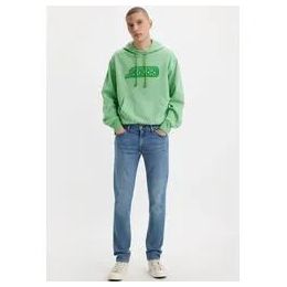 Levi's Slim-fit-Jeans LEVI'S "511 SLIM", Herren, Gr. 36, L&auml;nge 36, blau (a step ahead), Denim/Jeans, Obermaterial: 67% Baumwolle, 32% Lyocell, 1% Elasthan, skinny fit kn&ouml;chellang, Jeans Slim-fit-Jeans, mit Stretch