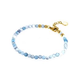 Armband Lady, blau, blau, Armb&auml;nder, Damen, Edelstahl, Armband