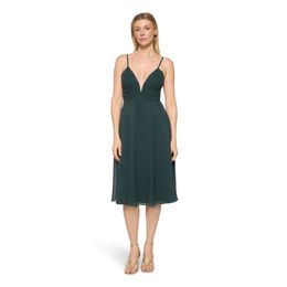 Chiffonkleid Vera Mont "Damen mit V-Ausschnitt", Damen, Gr. 34, Normalgr&ouml;&szlig;en, dusty slate, Chiffon, Obermaterial: 100% Polyester. Futter: 100% Polyester, tailliert kurz, V-Ausschnitt, Kleider Chiffonkleid