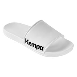 Badepantolette Kempa "Schuhe Badepantolette", Herren, Gr. 10.5, wei&szlig; (wei&szlig;, schwarz), Obermaterial: 100% Polyurethan PU., Schuhe