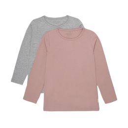 Longsleeve Minymo "Longsleeve MIBasic", M&auml;dchen, Gr. 104, rosa (blusher), Obermaterial: 95% Baumwolle CO. 5% Elasthan EL., Blusen