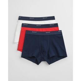 Trunk Gant "CORE TRUNK 3-PACK", Herren, Gr. XL, 3 Stk., bunt (multicolor), Jersey, Obermaterial: 95% Baumwolle, 5% Elasthan, eng, Unterhosen