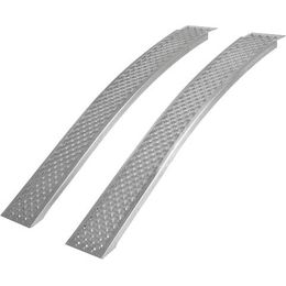 Al-Ko Auffahrrampe "gebogen", silber, B/H/L: 200cm, Rampen, 2 m, belastbar bis 400 kg