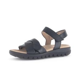 Riemchensandale Gabor "Riemchensandale", Damen, Gr. 43, schwarz, Schuhe Riemchensandale
