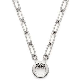 Charm-Kette Leonardo "Estrella Clip&Mix" Gr. 45, silber (edelstahlfarben), Halsketten, Damen, 45, Edelstahl, L: 45 B: 5,2mm, Ketten mit Anh&auml;nger, B:5,2mm