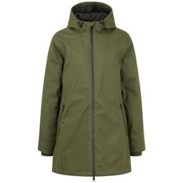 Regenjacke oxmo "Regenjacke OXJanina", Damen, Gr. L, gr&uuml;n (deep depths), Obermaterial: 100% Polyurethan PU., M&auml;ntel Regenjacke