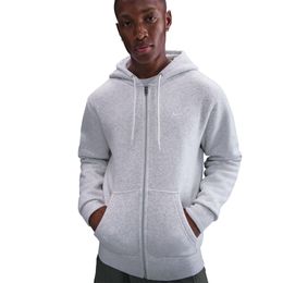 Kapuzensweatshirt Nike Sportswear "M NK CLUB BB FZ HOODIE", Herren, Gr. XL, birch heathe, Jersey, Obermaterial: 80% Baumwolle, 20% Polyester, normal, Rundhals, Sweatshirts, sportlicher Stil, f&uuml;r sportliche Aktivit&auml;ten und Freizeit