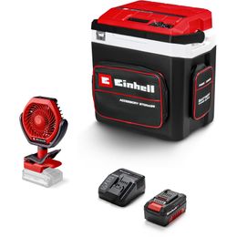 Einhell K&uuml;hlbox "TE-COL 18/27 + GC-EF 18/110", schwarz, rot, B:44,3cm H:46,5cm T:31,5cm, K&uuml;hlboxen, inkl. Akku und Ladeger&auml;t