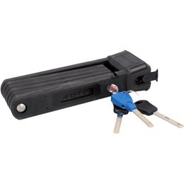 FISCHER BIKE Faltschloss FISCHER FAHRRAD, schwarz, Sicherheitsschl&ouml;sserL:9cm, L:9cm