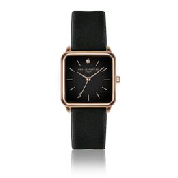 Quarzuhr AMELIA PARKER "AC7-S028R", schwarz, Armbanduhren, Damen, Quarzuhr