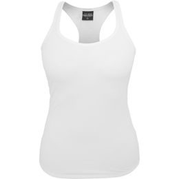 Tanktop Urban Classics "Urban Classics Damen Ladies Jersey Tanktop", Damen, Gr. XS, wei&szlig;, 95% Baumwolle, 5% Elasthan, unifarben, slim fit, Tops Tanktop