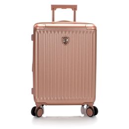 Hartschalen-Trolley Heys "Luxe, in verschiedenen Farben und Gr&ouml;&szlig;en", Gr. B/H/T: 38cm x 53cm x 22cm 40 l, rosa (ros&eacute;gold), Polycarbonat, unifarben, Koffer, Heys Hartschalen-Koffer Volumenerweiterung