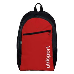 Rucksack Uhlsport "Rucksack Essential Junior", Herren, Gr. NOSIZE, rot (rot, schwarz, wei&szlig;), Obermaterial: 90% Polyester Pol. recyc.. 10% Polyurethan PU., Rucks&auml;cke Rucksack