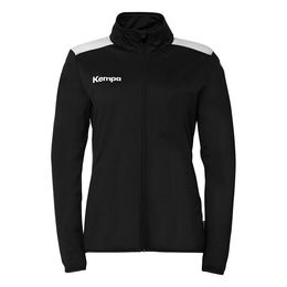 Trainingsjacke Kempa "Trainingsjacke Emotion 27 Poly Jacket Women", Herren, Gr. L, blau (Kempablau, wei&szlig;), Obermaterial: 100% Polyester Pol. recyc.., Jacken Trainingsjacke