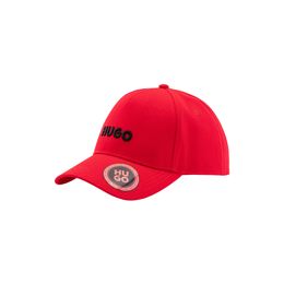 Baseball Cap Hugo, Herren, pink (open pink 693), Twill, Baumwolle, unifarben, Caps, mit 3D Logostickerei, verstellbarer Verschluss, unisex