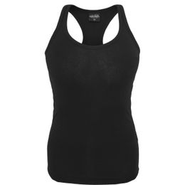Tanktop Urban Classics "Urban Classics Damen Ladies Jersey Tanktop", Damen, Gr. S, schwarz, 95% Baumwolle, 5% Elasthan, unifarben, slim fit, Tops Tanktop