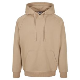 Rundhalspullover Urban Classics "Urban Classics Herren Blank Hoody", Herren, Gr. L, unionbeige, 65% Baumwolle, 35% Polyester, unifarben, loose fit, ohne Ausschnitt, Pullover Rundhalspullover