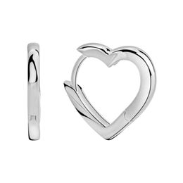 Paar Creolen Lady, silber (silber 925), Ohrringe, Damen