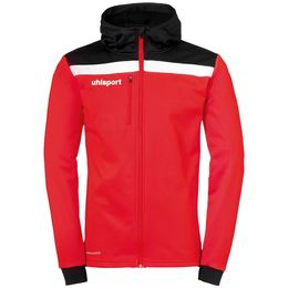 Trainingsjacke Uhlsport "Trainingsjacke OFFENSE 23 MULTI HOOD JACKET", Herren, Gr. L, rot (rot, schwarz, wei&szlig;), Obermaterial: 100% Polyester PES., Jacken Trainingsjacke