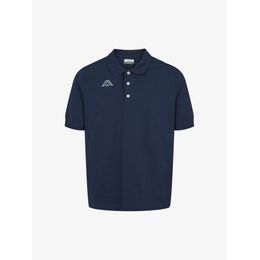 Kurzarmhemd Kappa "Kappa Polo KMLogo Maltaxita", Herren, Gr. M, Normalgr&ouml;&szlig;en, blau marine, Obermaterial: 100% Baumwolle, Hemden