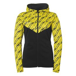 Trainingsjacke Uhlsport "Trainingsjacke Progressive 28 Multi Women", Damen, Gr. L, schwarz (schwarz, limonengelb), Obermaterial: 100% Polyester Pol. recyc.., Jacken Trainingsjacke