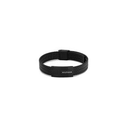 Edelstahlarmband Tommy Hilfiger "NAUTICAL MESH", schwarz, Armb&auml;nder, Herren, 19cm, Edelstahl, Edelstahlarmband