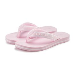Badezehentrenner ELBSAND "Sandale, Badeschuh, Pantolette, Badelatsche, Flip Flop, Badeschlappe", Damen, Gr. 42, ros&eacute;, Obermaterial: 100% Textilmaterial. Decksohle: 100% Synthetik. Futter: 100% Textilmaterial. Laufsohle: 100% Synthetik, kontrastfarbene Details, unifarben, Basic, Schuhe, NEU Zehentrenner mit wasserabweisender und ultraleichter Sohle VEGAN