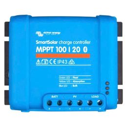 Solarladeregler VICTRON ENERGY "MPPT Victron SmartSolar 100/20 bis 48V", blau, B:10cm H:11,3cm T:6cm, Spannungsregler, Leistung maximal in Watt: 290 / 580 / 1160