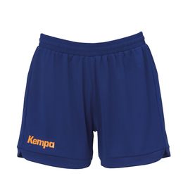 Shorts Kempa "Shorts PRIME SHORTS WOMEN", Damen, Gr. L, US, blau (deep blau), Obermaterial: 100% Polyester PES., Hosen Shorts