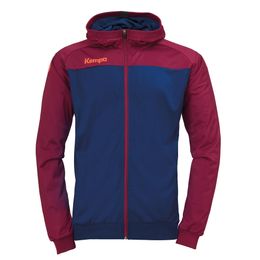 Trainingsjacke Kempa "Trainingsjacke PRIME MULTI Kids", M&auml;dchen, Gr. 128, blau (deep blau, deep rot), Obermaterial: 100% Polyester PES., Jacken Trainingsjacke