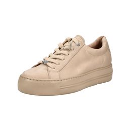Paul Green Damen Plateausneaker "Paul Green Sneaker Nubukleder", Gr. 40beige, Nubukleder, Schuhe