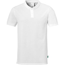 Poloshirt Uhlsport "POLO SHIRT Essential Prime", Herren, Gr. 4XL, wei&szlig;, Obermaterial: 65% Polyester Pol. recyc.. 35% Baumwolle CO(Bio)., Shirts