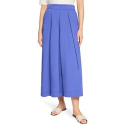 Maxirock Betty Barclay "Damen mit Bundfalten", Damen, Gr. 44, adria blau, Obermaterial: 71% Baumwolle, 26% Polyamid, 3% Elasthan, ausgestellt, R&ouml;cke Maxirock