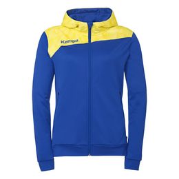 Trainingsjacke Kempa "Trainingsjacke Athletics 29 Women", Damen, Gr. XS, blau (royal, limonengelb), Obermaterial: 100% Polyester Pol. recyc.., Jacken Trainingsjacke
