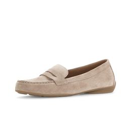 Mokassin Gabor "Mokassin", Damen, Gr. 35,5, beige, Schuhe Mokassin