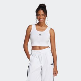 Tanktop adidas Sportswear "W SL SJ TK", Damen, Gr. XL, schwarz-wei&szlig; (wei&szlig;, schwarz), Obermaterial: 93% Baumwolle, 7% Elasthan, Rundhals, Tops Tanktop, schmale Passform, leichtes und luftiges Design