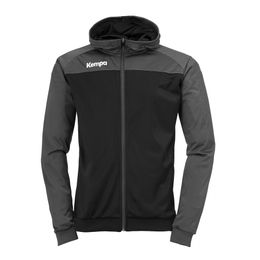 Trainingsjacke Kempa "Trainingsjacke PRIME MULTI Kids", M&auml;dchen, Gr. 128, schwarz (schwarz, anthra), Obermaterial: 100% Polyester PES., Jacken Trainingsjacke